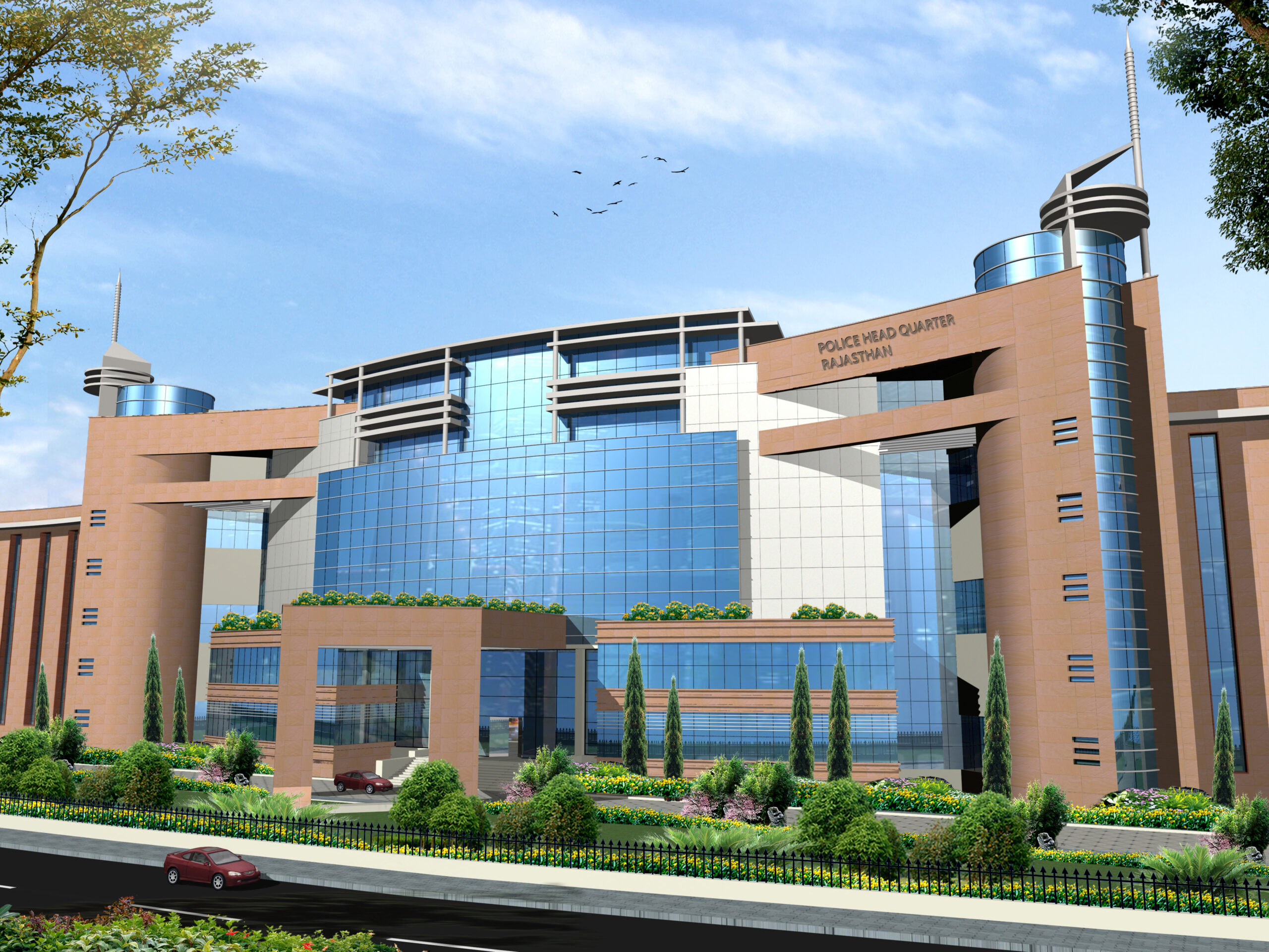 Rajasthan Police Head Quarter Building - Design Architects India